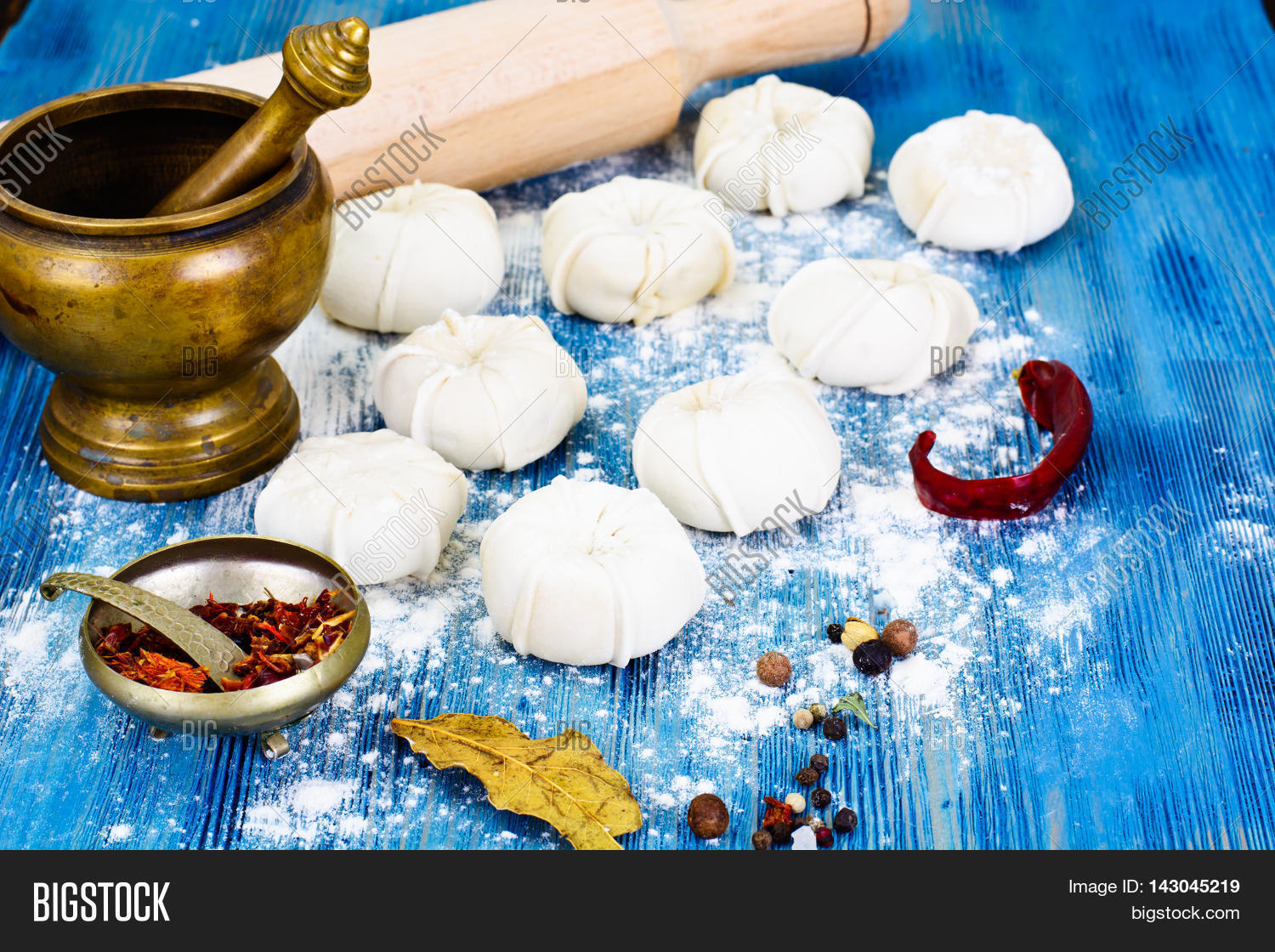 Khinkali National Dish Image & Photo (Free Trial) | Bigstock