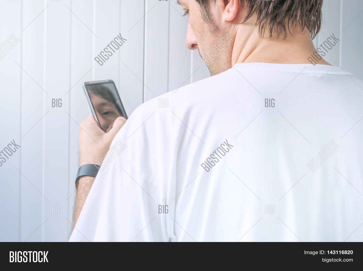Guy Using Mobile Phone Image & Photo (Free Trial) | Bigstock