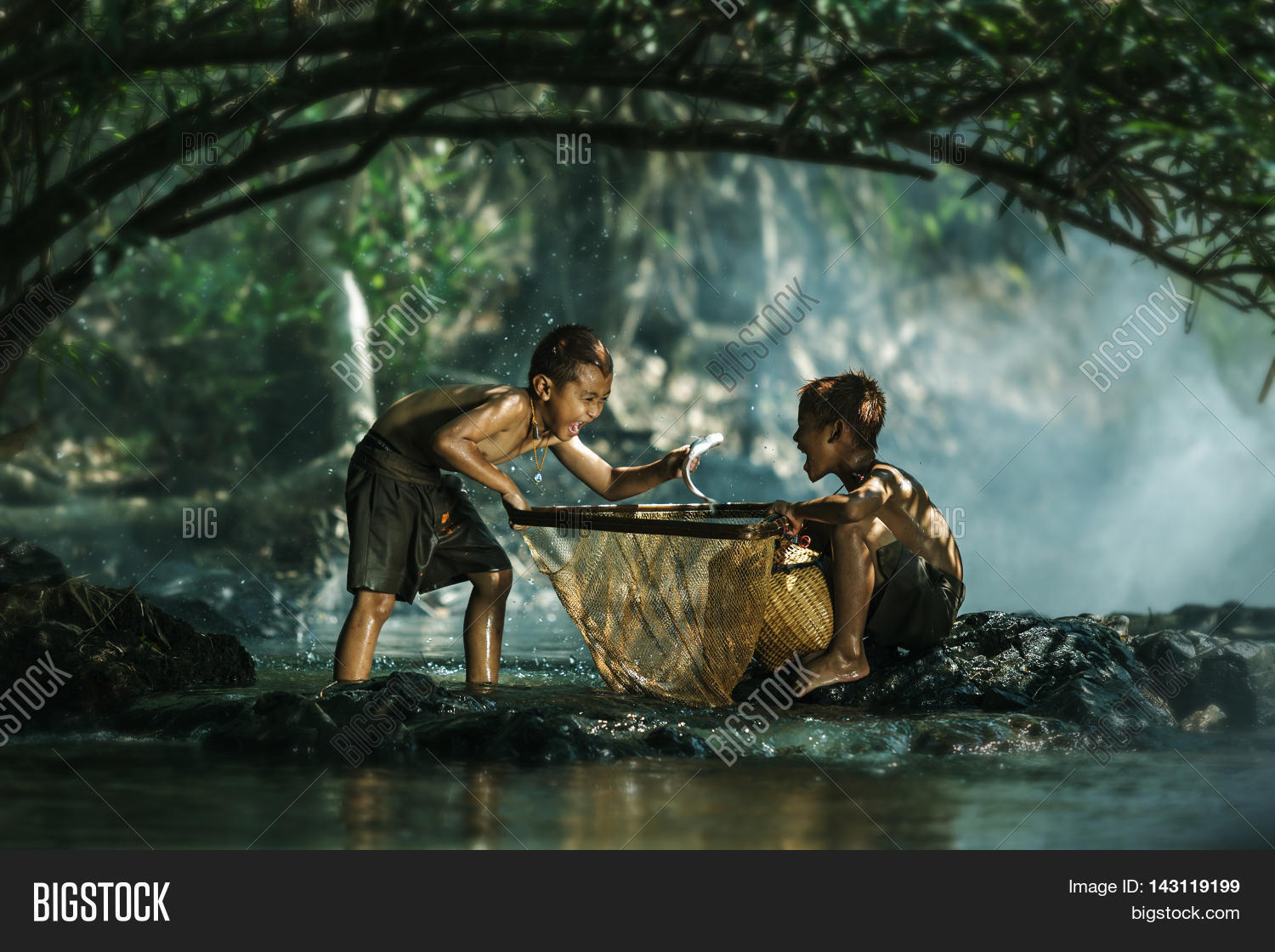 Children Helped Catch Image & Photo (Free Trial) | Bigstock