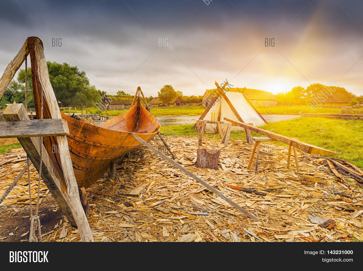 Viking Harbor Old Boat Image & Photo (Free Trial) | Bigstock