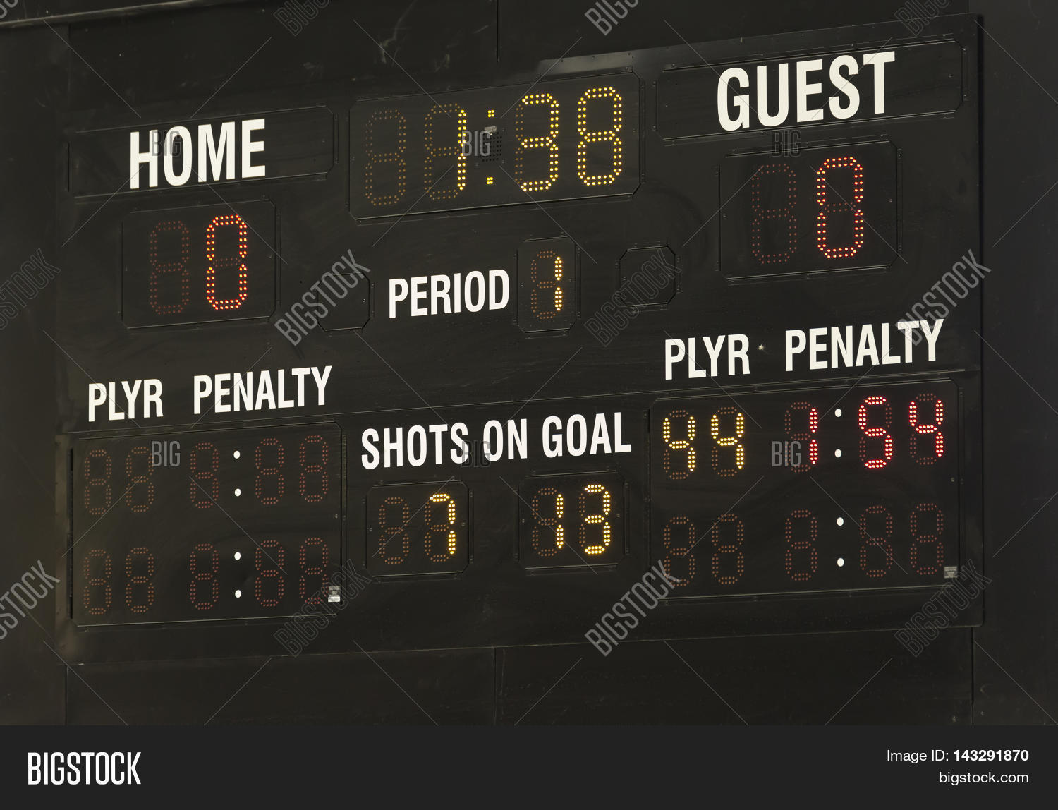 Ice Hockey Scoreboard Image & Photo (Free Trial) | Bigstock