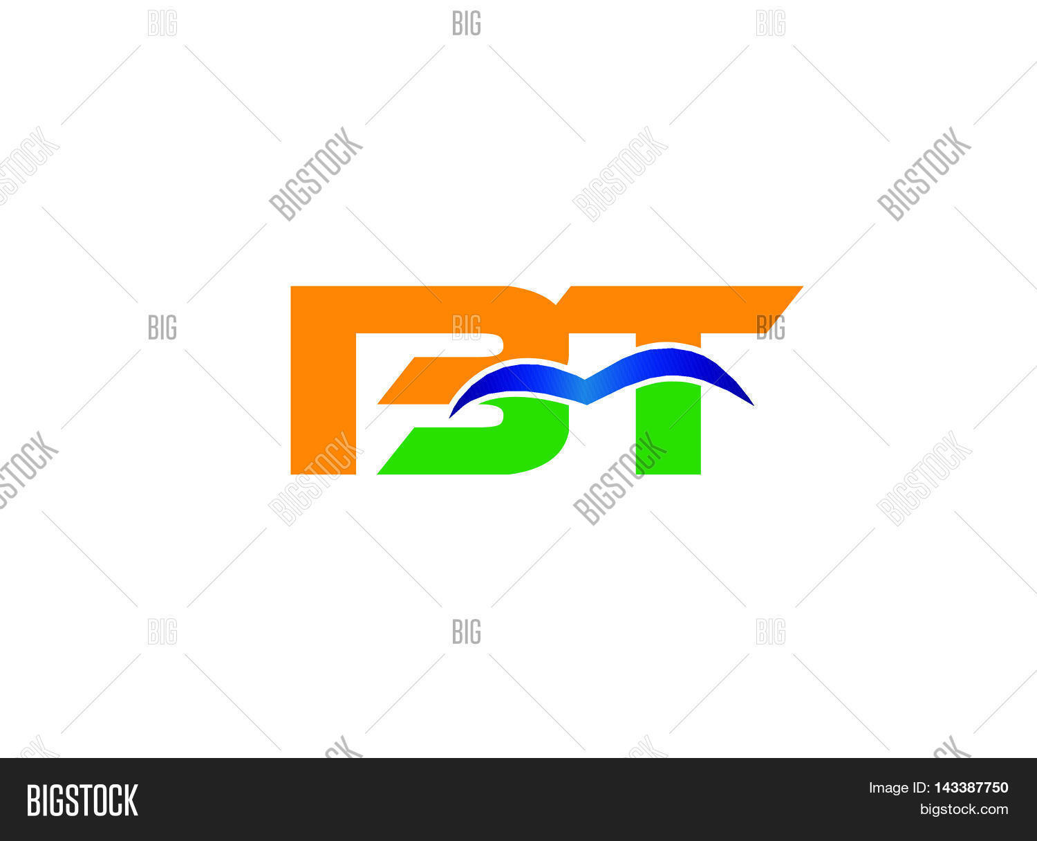 Letter B T Logo Vector & Photo (Free Trial) | Bigstock