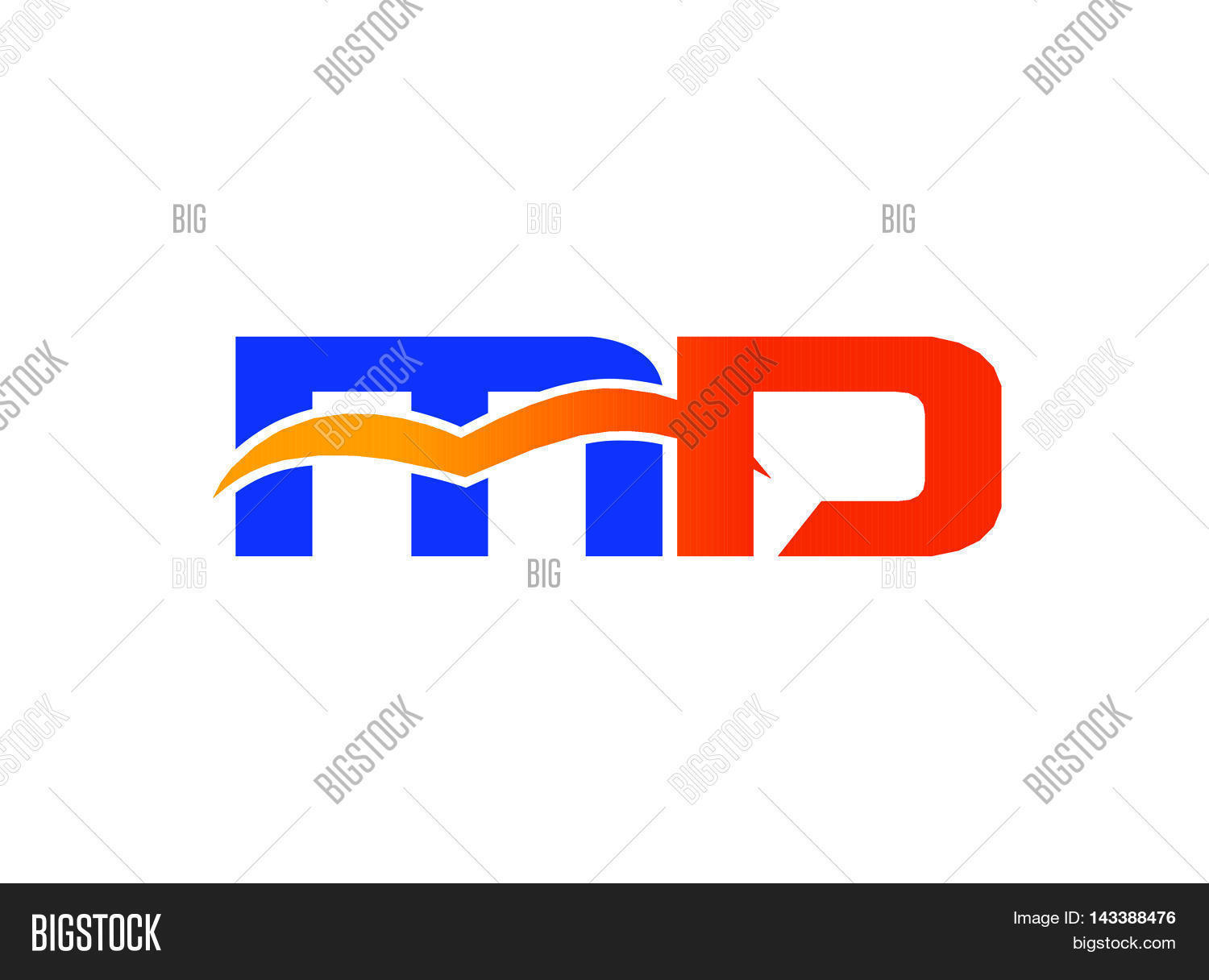 Letter M D Logo. MD Vector & Photo (Free Trial) | Bigstock