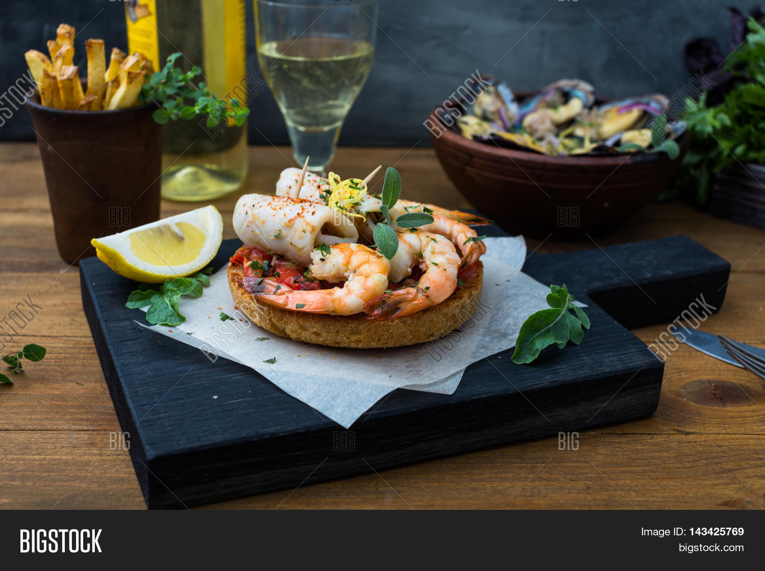 Spanish Tapas Seafood Image & Photo (Free Trial) | Bigstock