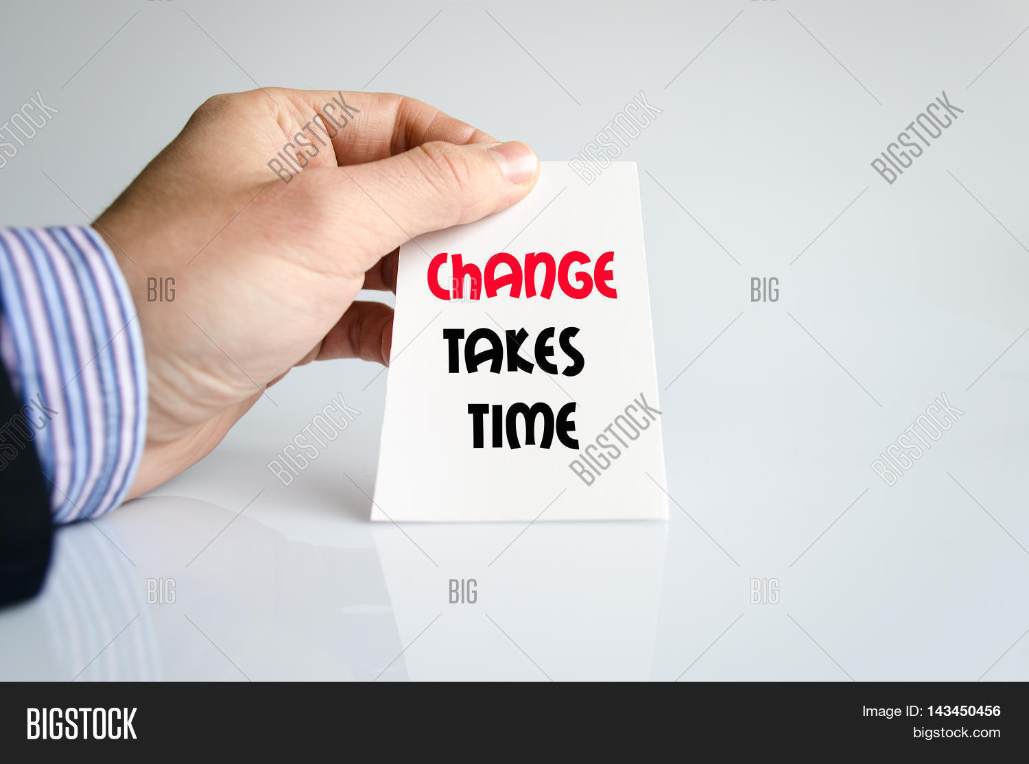 Change Takes Time Text Image & Photo (Free Trial) | Bigstock