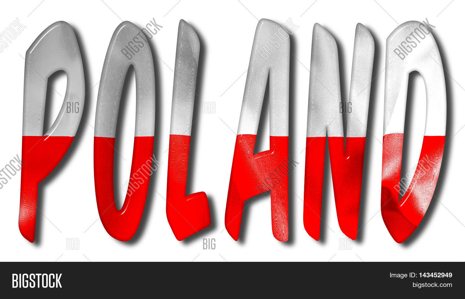 Poland Word 3D Image & Photo (Free Trial) | Bigstock