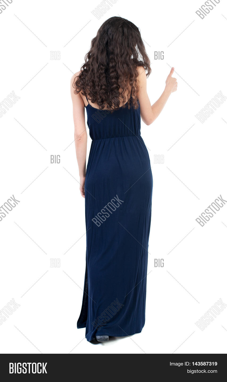 Back View Woman Thumbs Image & Photo (Free Trial) | Bigstock