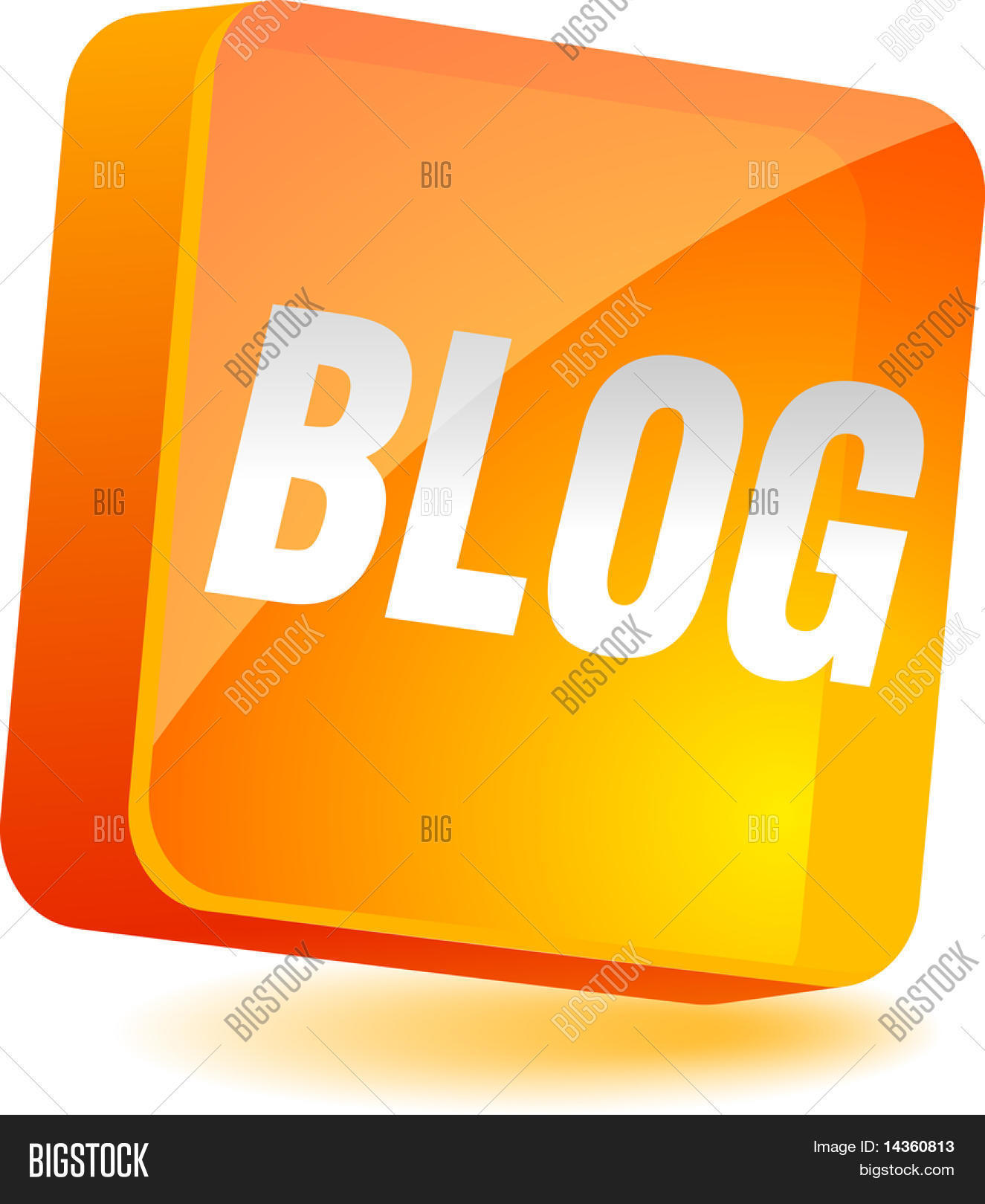 Blog 3d Icon. Vector Vector & Photo (Free Trial) | Bigstock