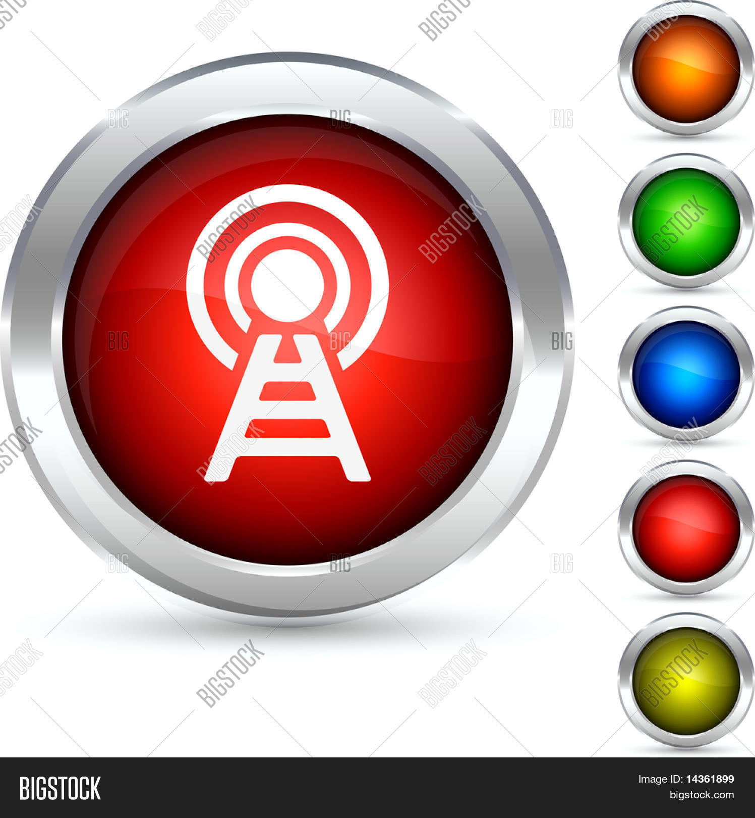 Radio Detailed Button Vector & Photo (Free Trial) | Bigstock