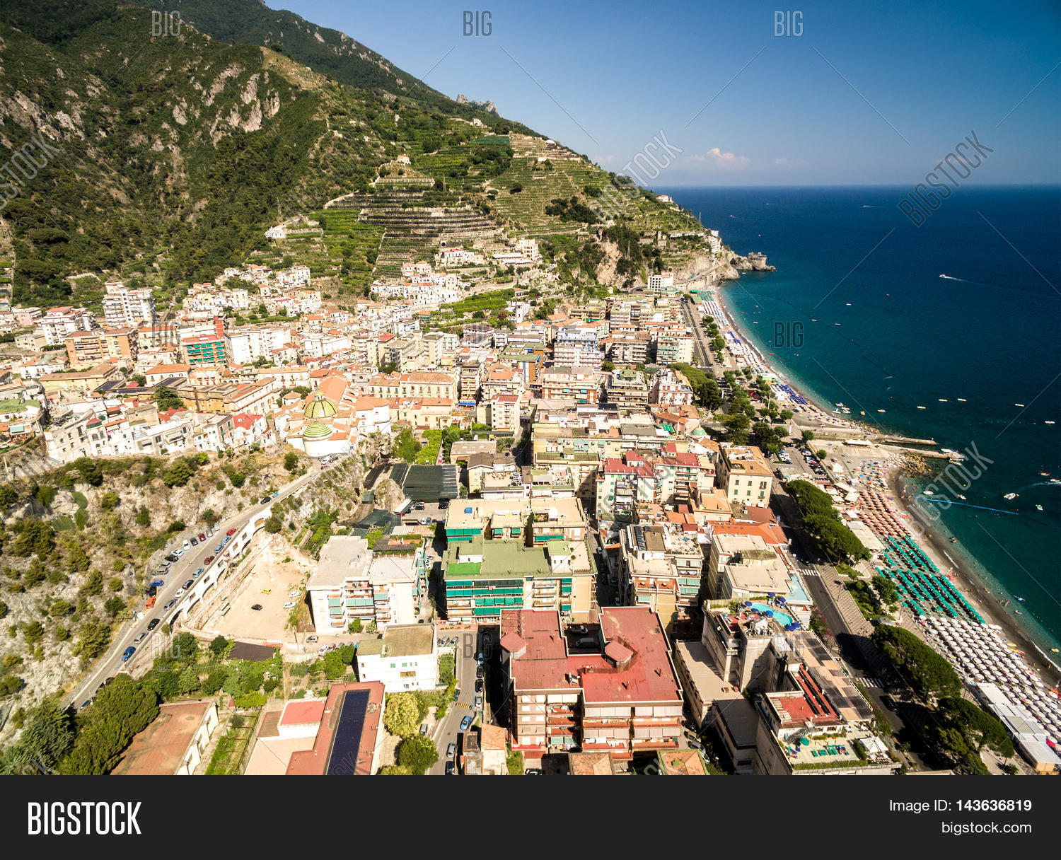 Aerial View Maiori, Image & Photo (Free Trial) | Bigstock