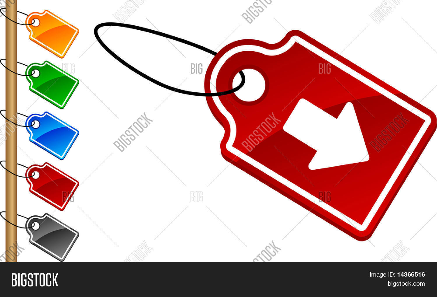 Arrow Tag Set. Vector Vector & Photo (Free Trial) | Bigstock