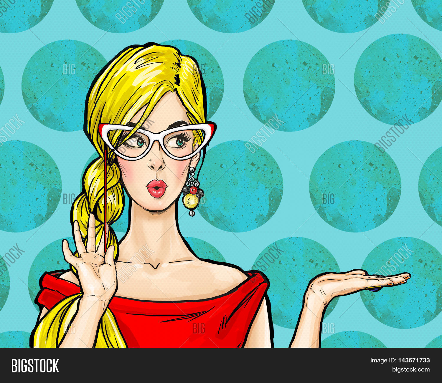 Pop Art Blonde Girl. Image & Photo (Free Trial) | Bigstock
