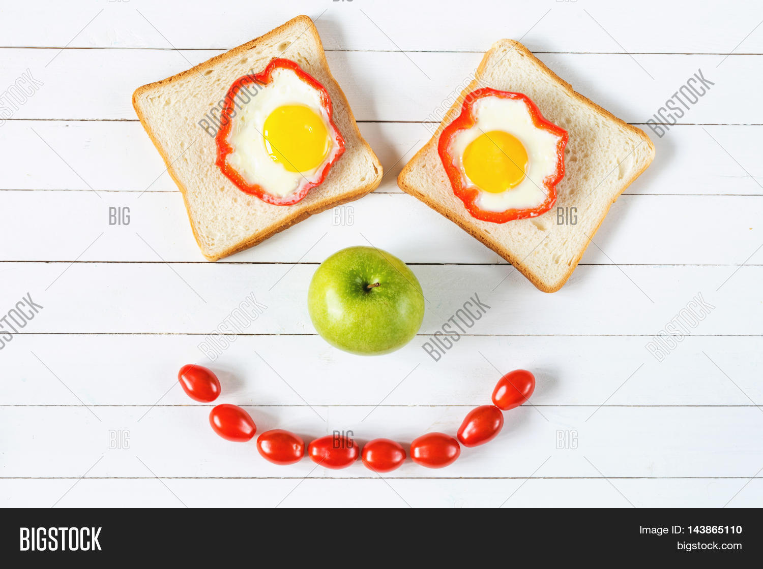 Happy Food Face - Food Image & Photo (Free Trial) | Bigstock