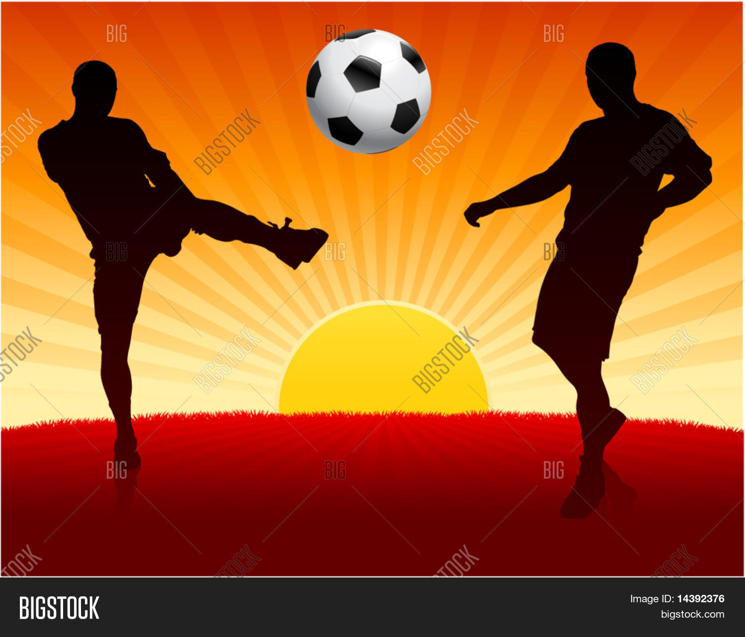 Soccer Player On Vector & Photo (Free Trial) | Bigstock