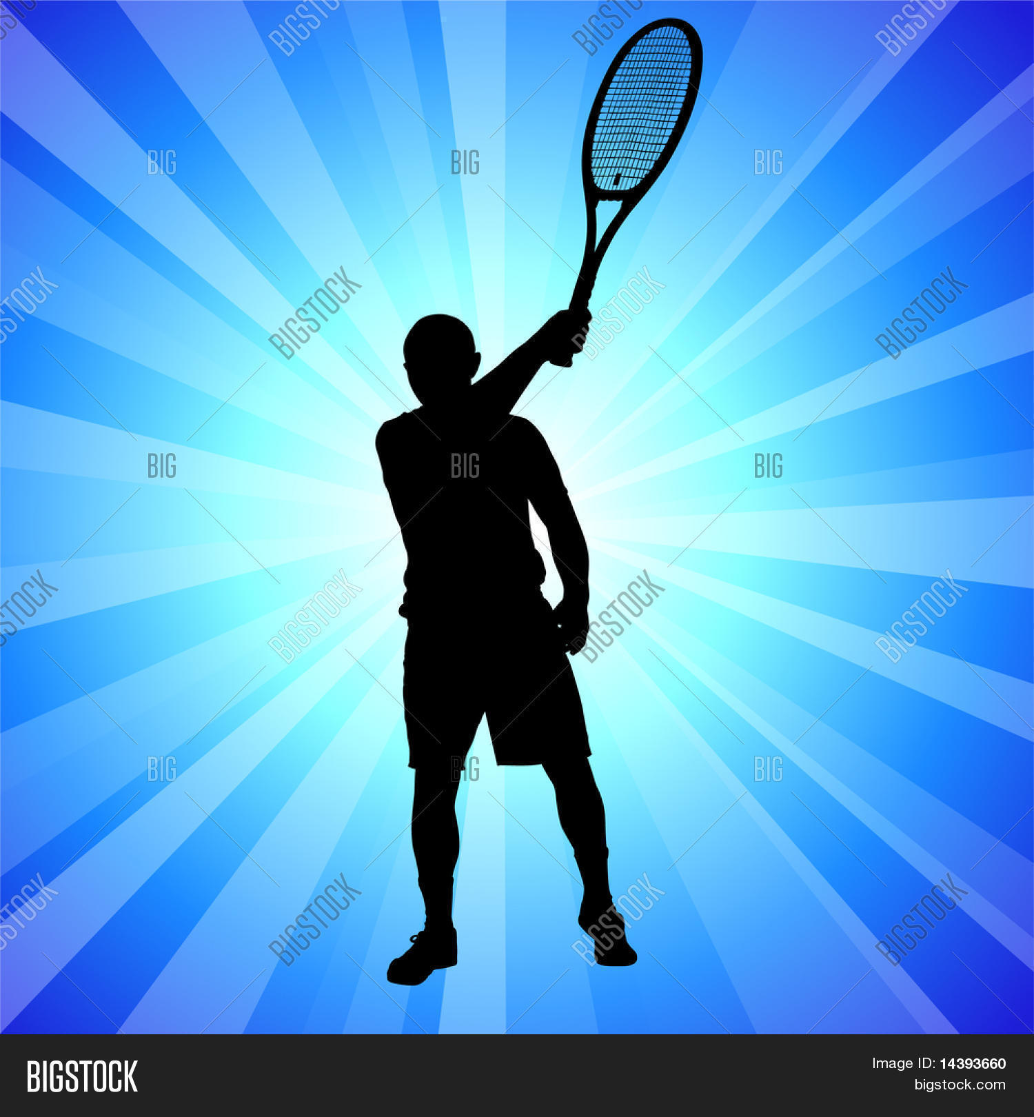 Tennis Player On Vector & Photo (Free Trial) | Bigstock