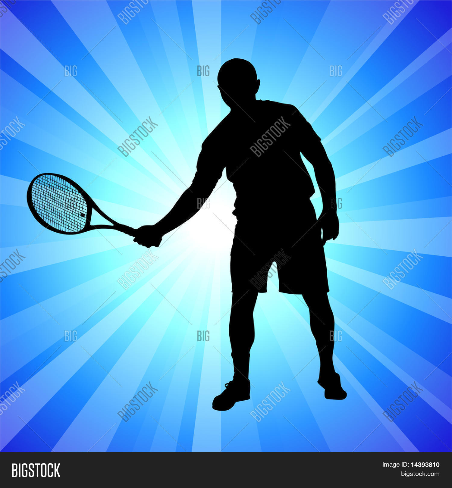 Tennis Player On Vector & Photo (Free Trial) | Bigstock