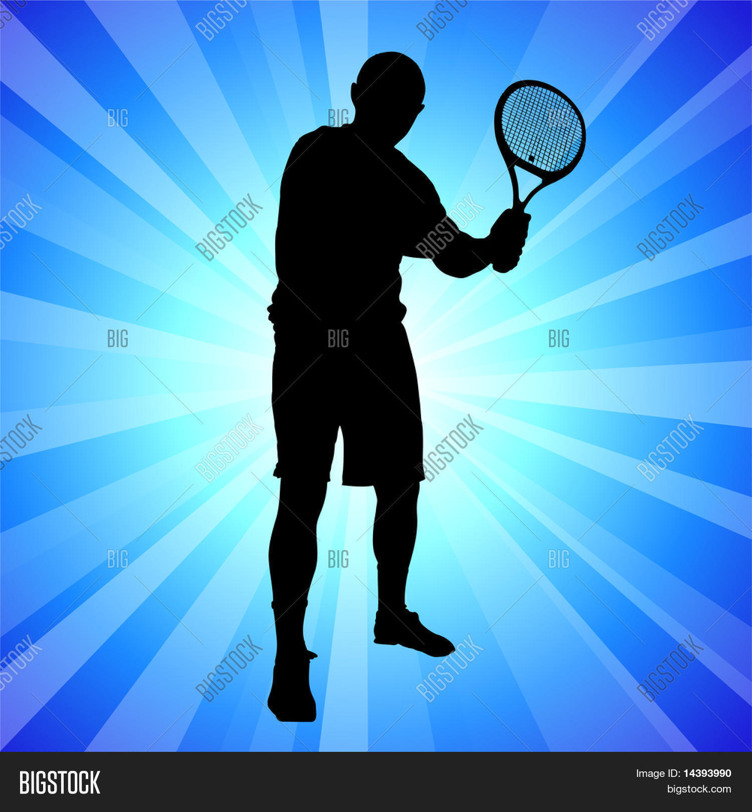 Tennis Player On Vector & Photo (Free Trial) | Bigstock