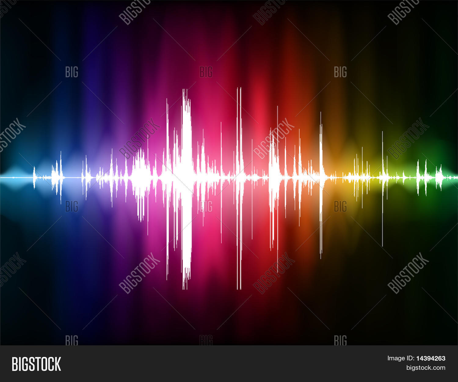 Pulse Wave Background Vector & Photo (Free Trial) | Bigstock