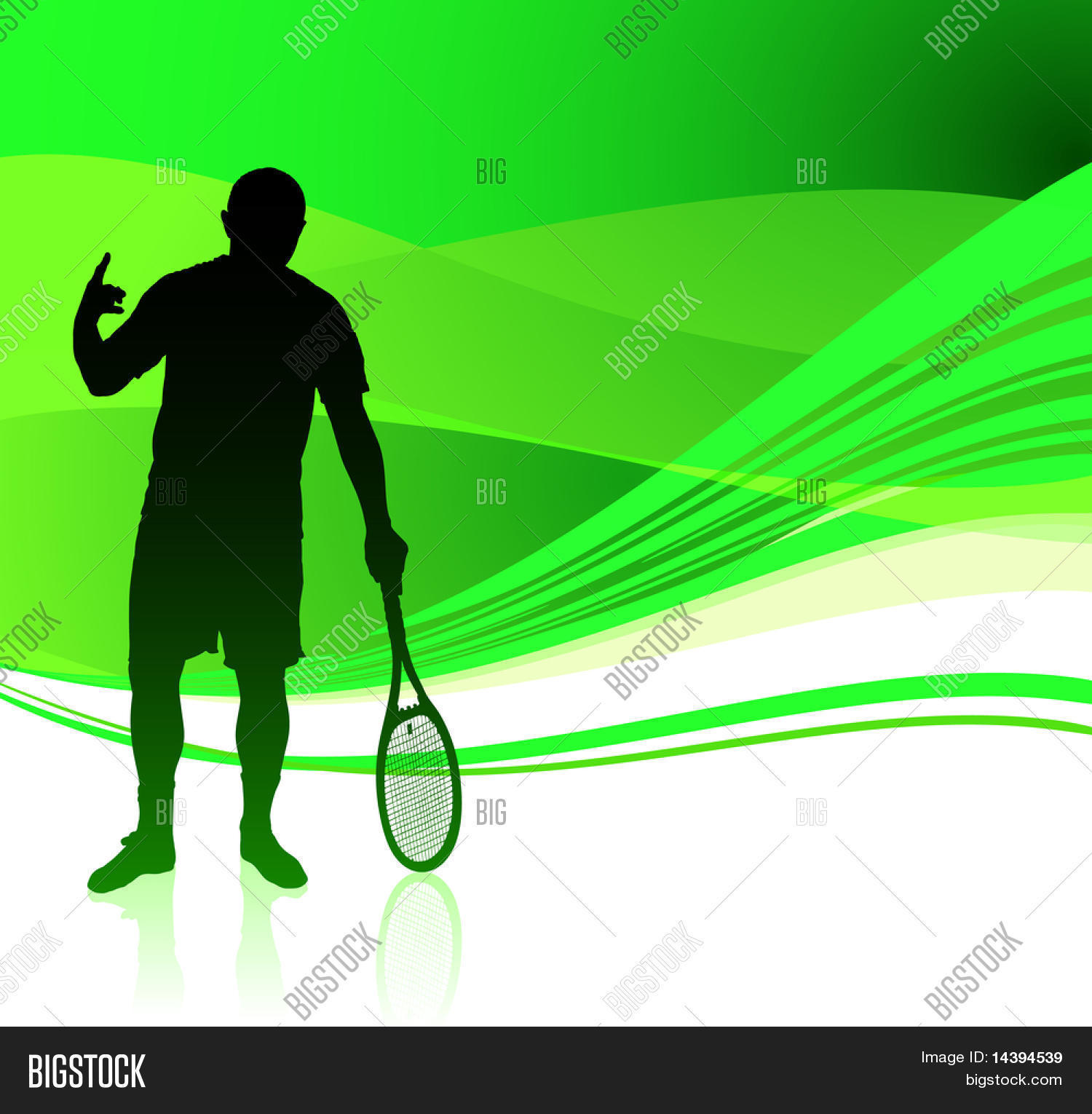 Tennis Player On Vector & Photo (Free Trial) | Bigstock