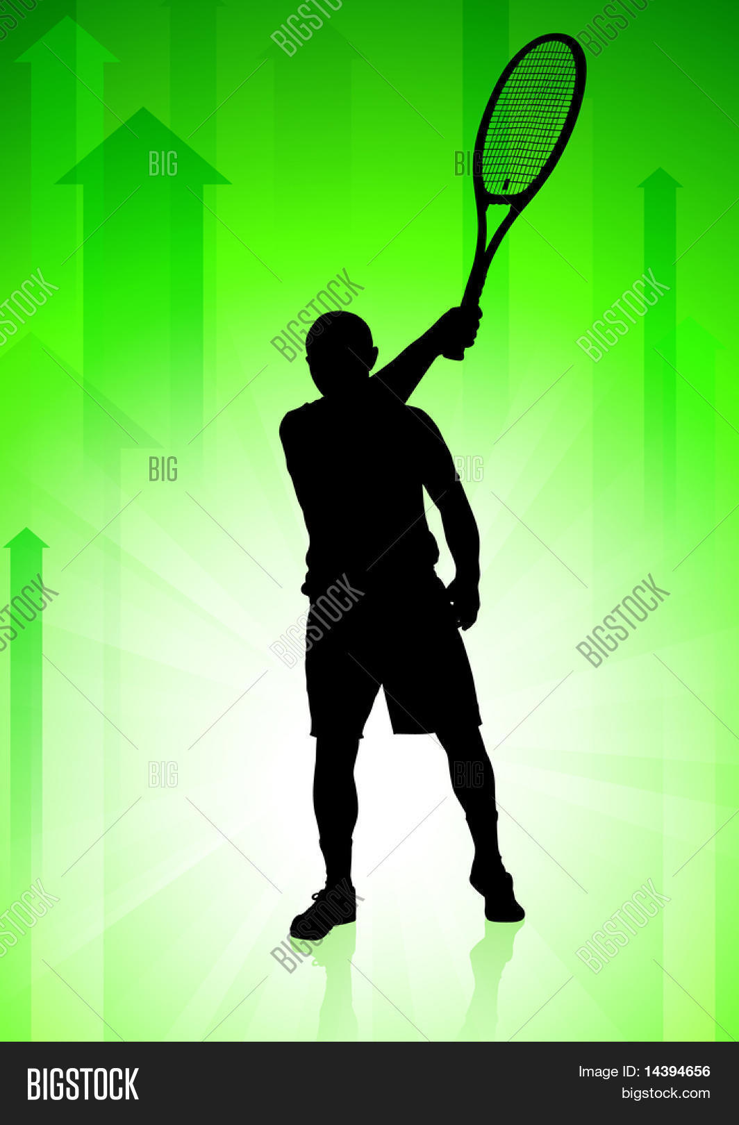 Tennis Player On Vector & Photo (Free Trial) | Bigstock