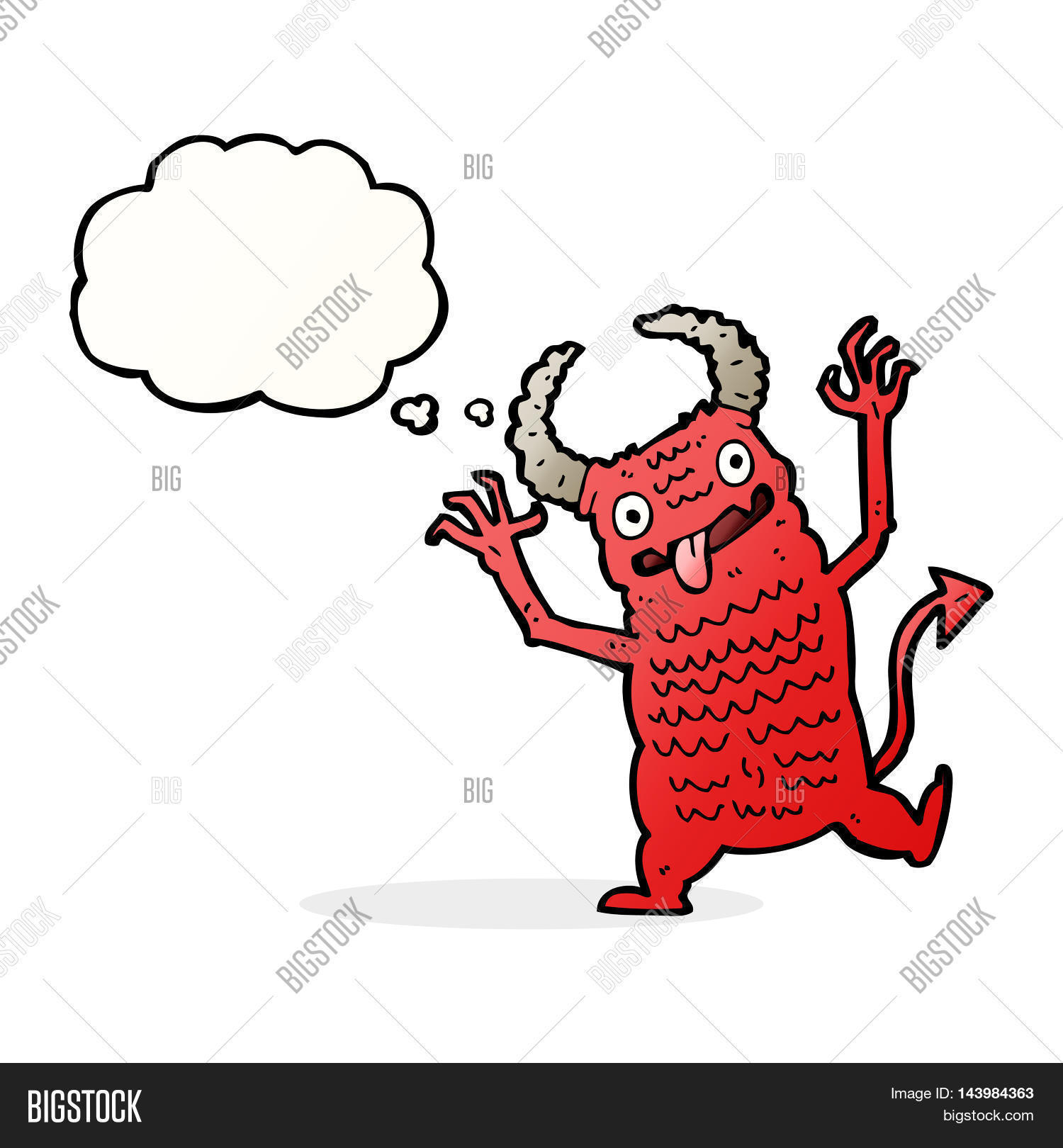 Cartoon Demon Thought Image & Photo (Free Trial) | Bigstock