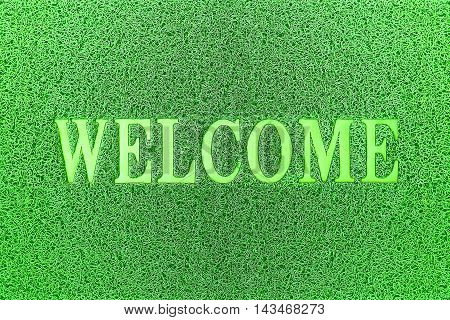 Welcome Green Door Mat Image & Photo (Free Trial) | Bigstock