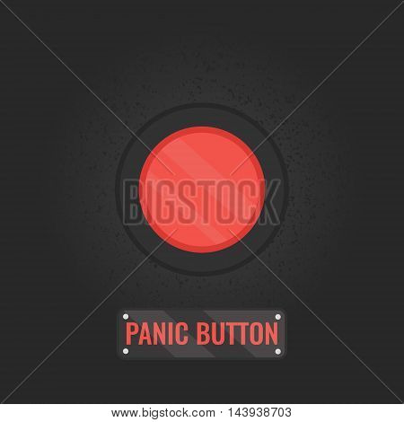 Panic Button Sign. Vector & Photo (Free Trial) | Bigstock