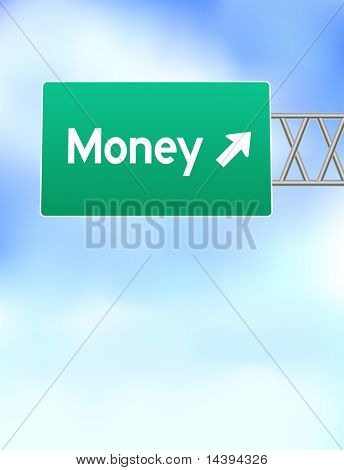 Money Highway Sign Vector & Photo (Free Trial) | Bigstock