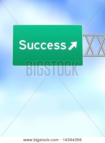 Success Highway Sign Vector & Photo (Free Trial) | Bigstock