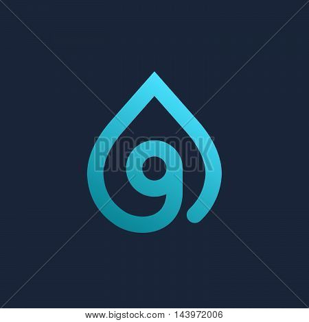 Letter G Number 9 Vector & Photo (Free Trial) | Bigstock