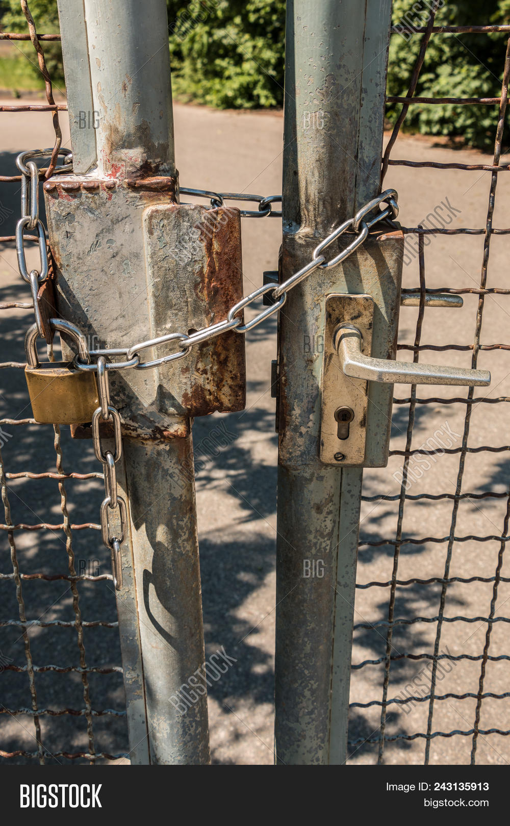 Closed Gate Big Steel Image & Photo (Free Trial) | Bigstock