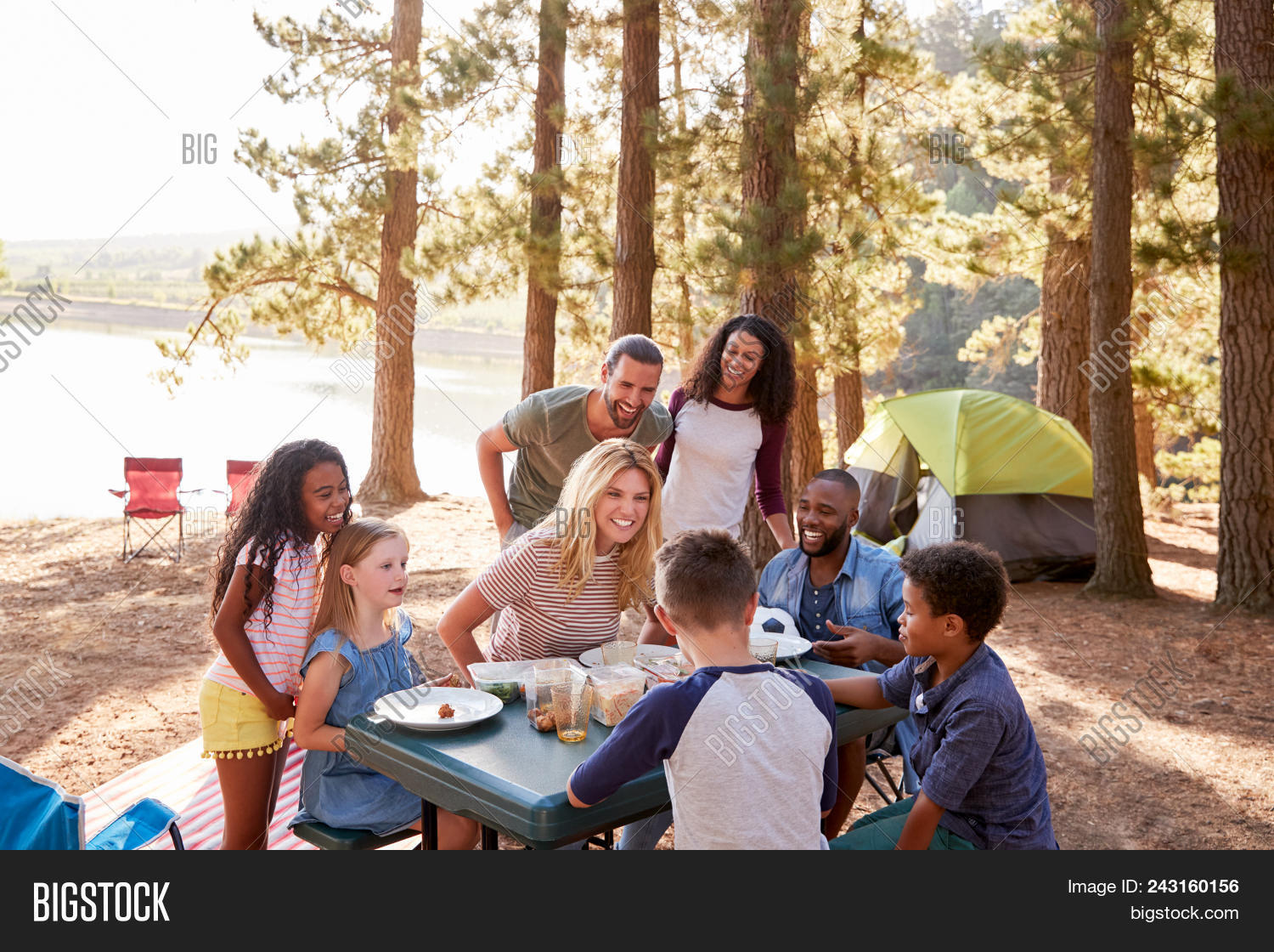 Family Friends Camp By Image & Photo (Free Trial) | Bigstock