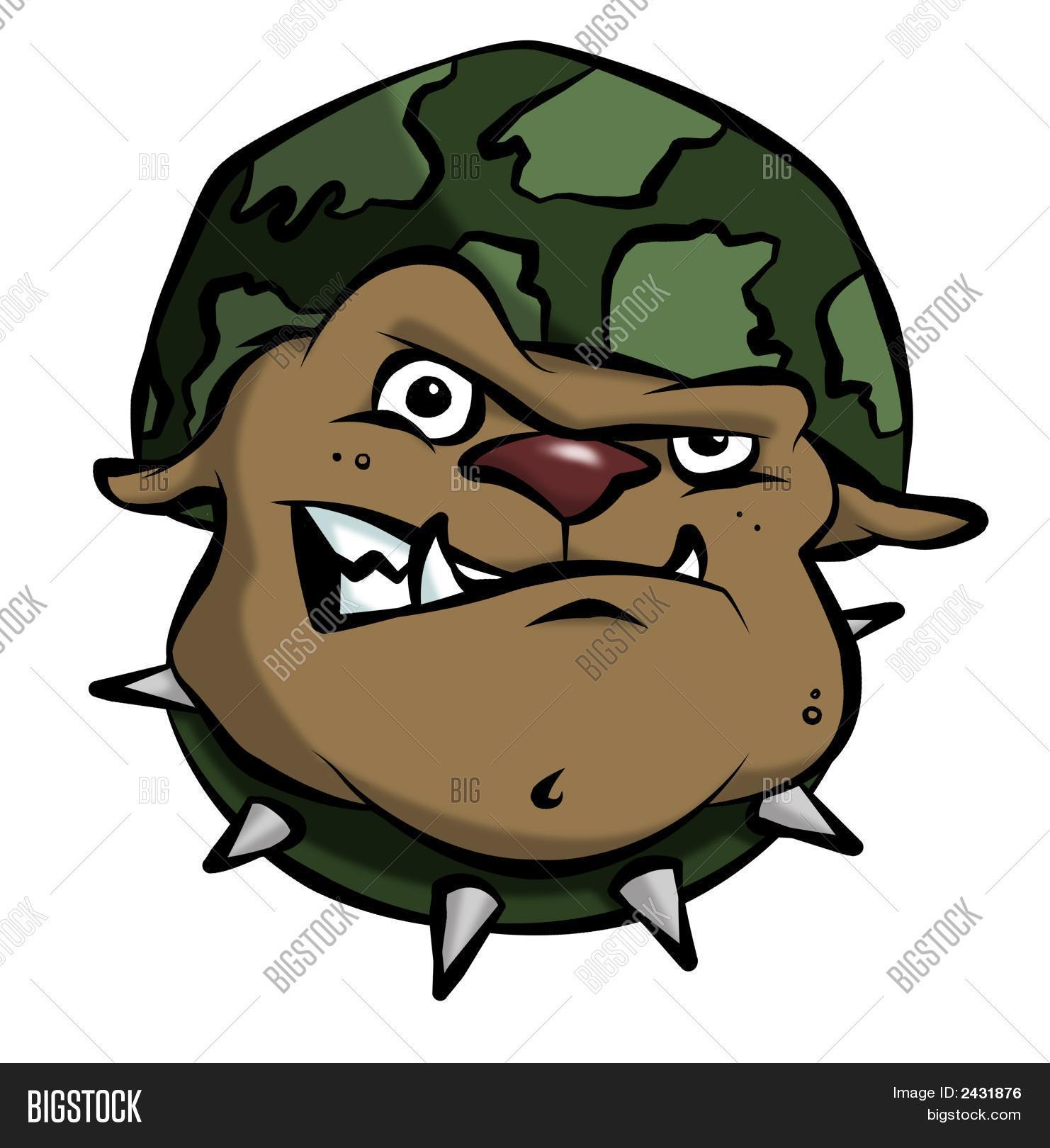Cartoon Army Bulldog Image & Photo (Free Trial) | Bigstock