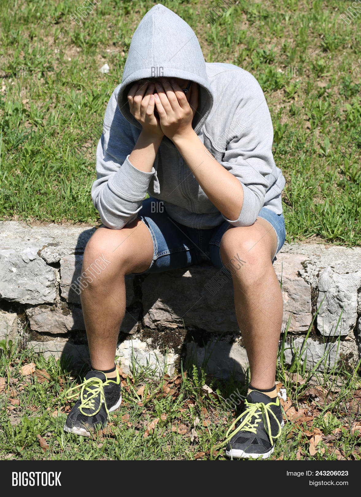 Depressive Boy Wearing Image & Photo (Free Trial) | Bigstock