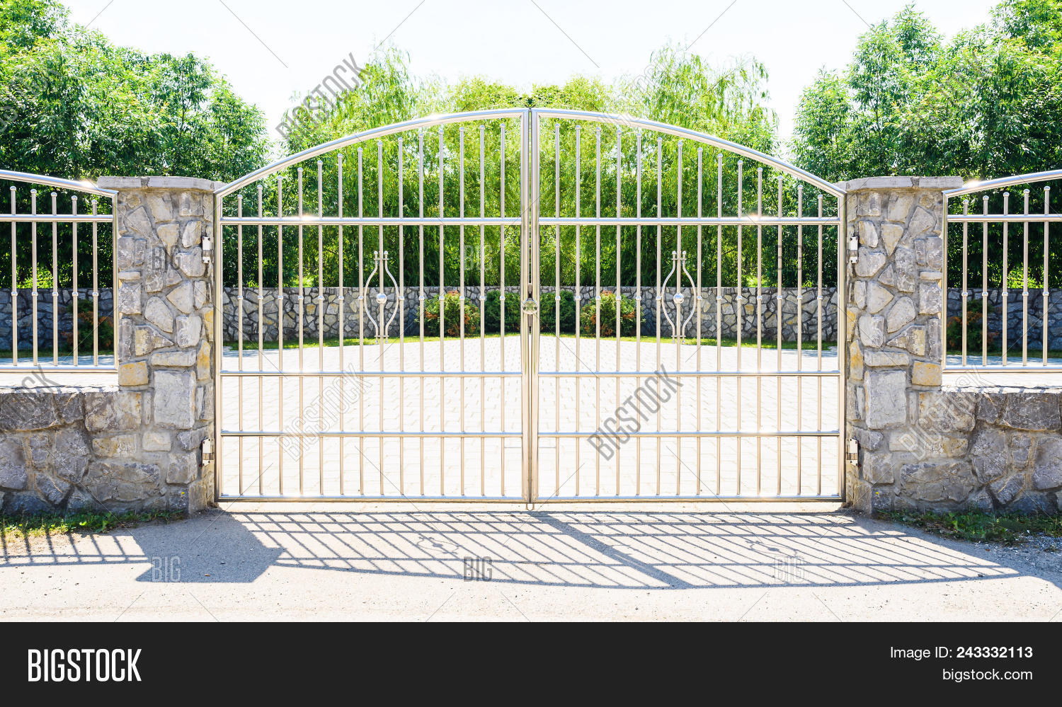 Chrome Fence Gate. Image & Photo (Free Trial) | Bigstock