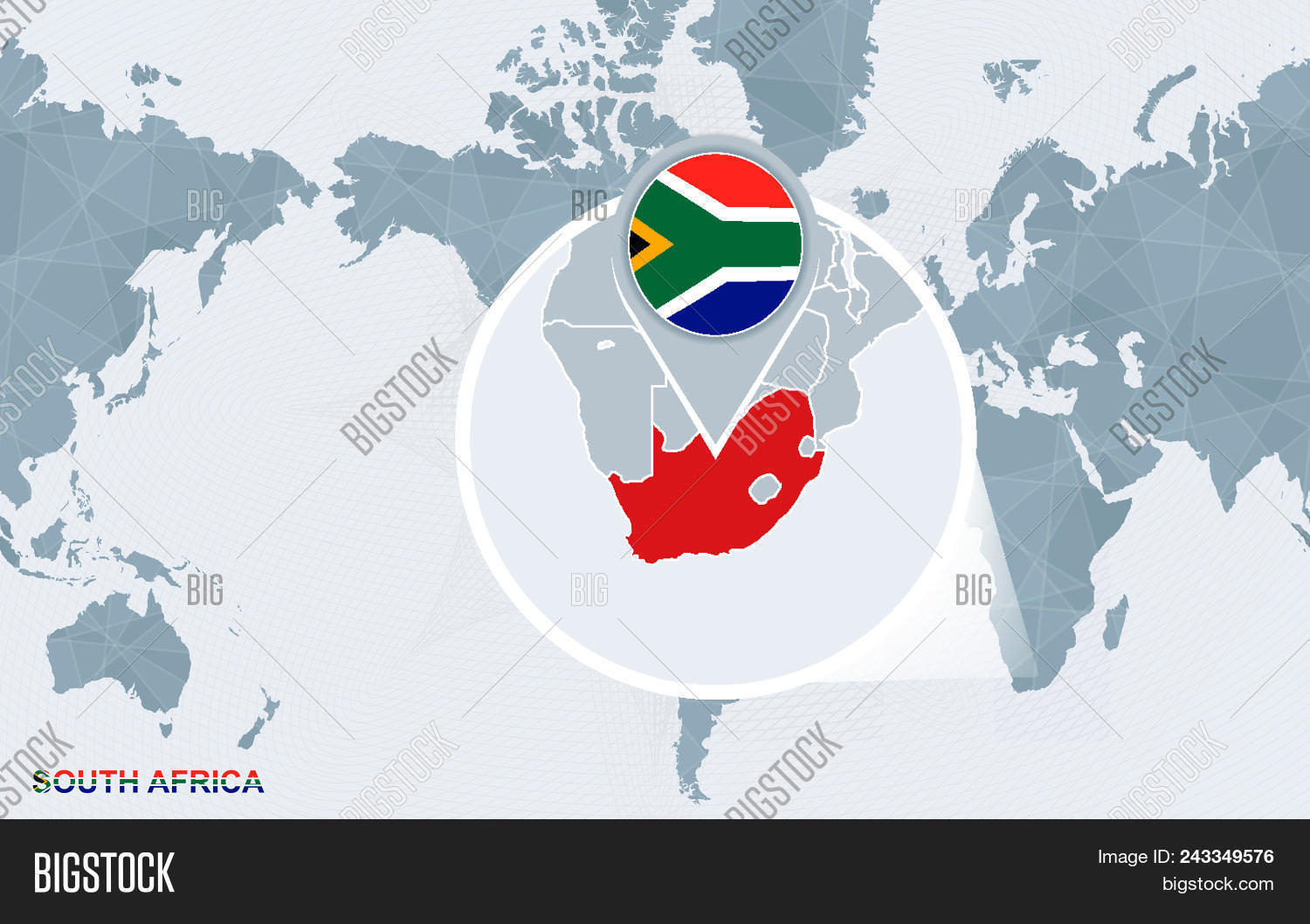 World Map Centered On Vector & Photo (Free Trial) | Bigstock