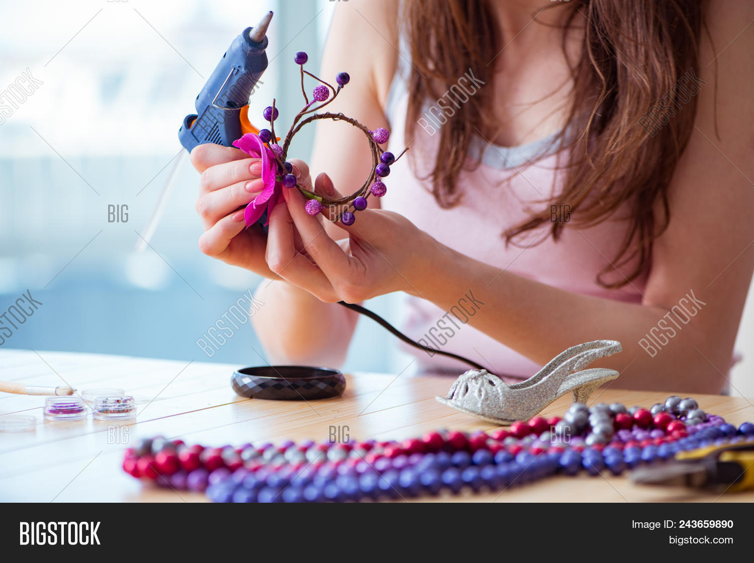 Woman Making Jewelry Image & Photo (Free Trial) | Bigstock
