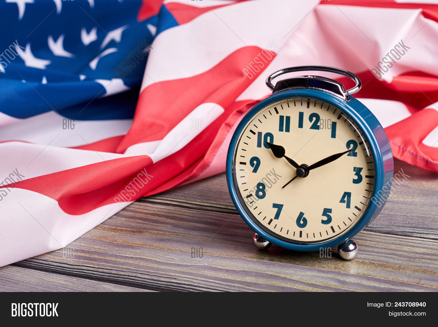 Usa Flag Alarm Clock. Image & Photo (Free Trial) | Bigstock