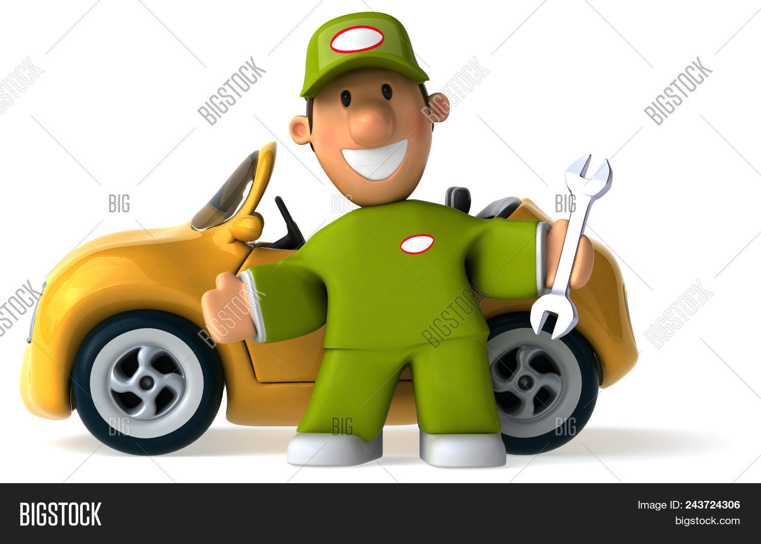 Fun Mechanic - 3D Image & Photo (Free Trial) | Bigstock
