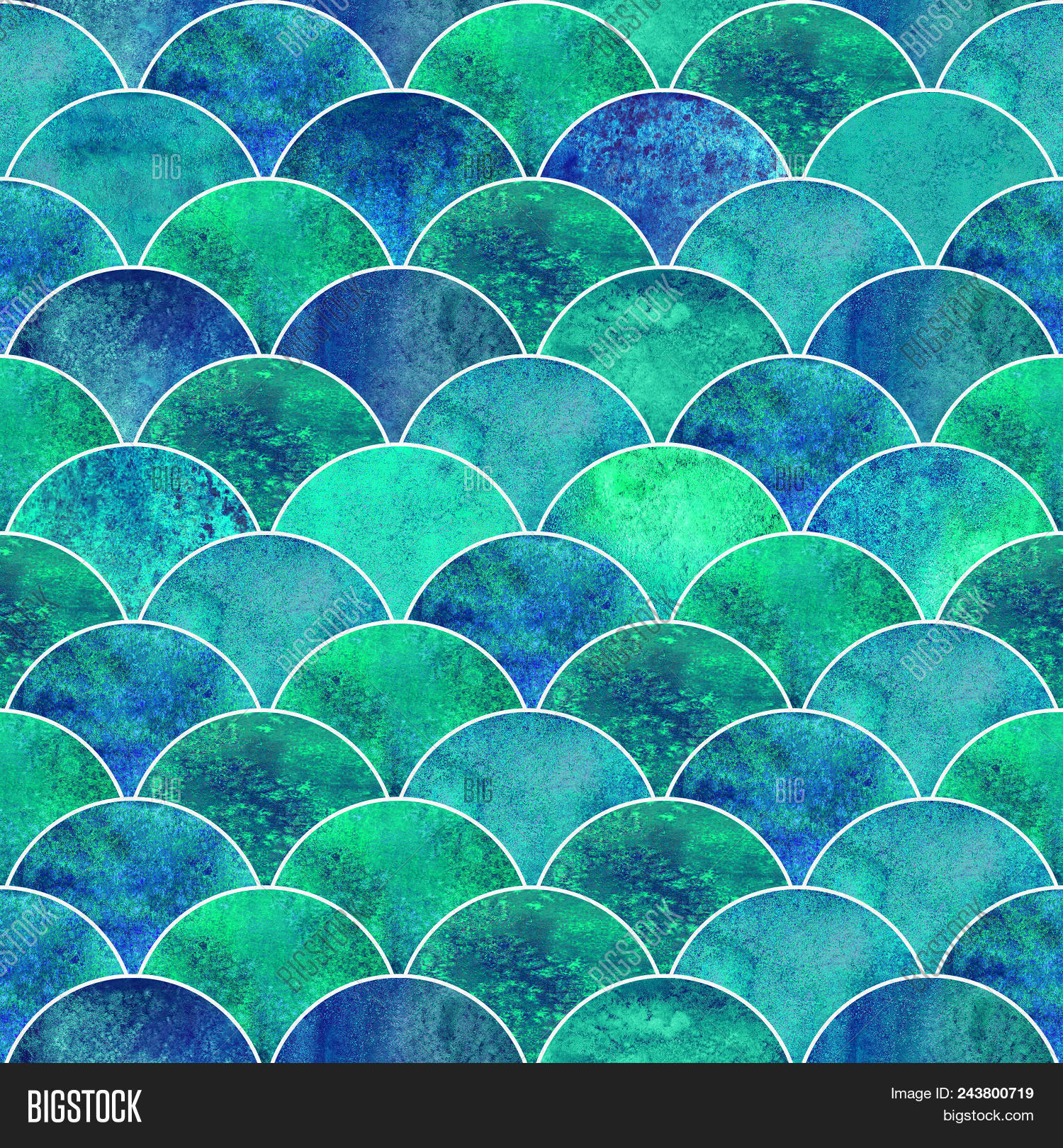 Mermaid Scale Ocean Image & Photo (Free Trial) | Bigstock