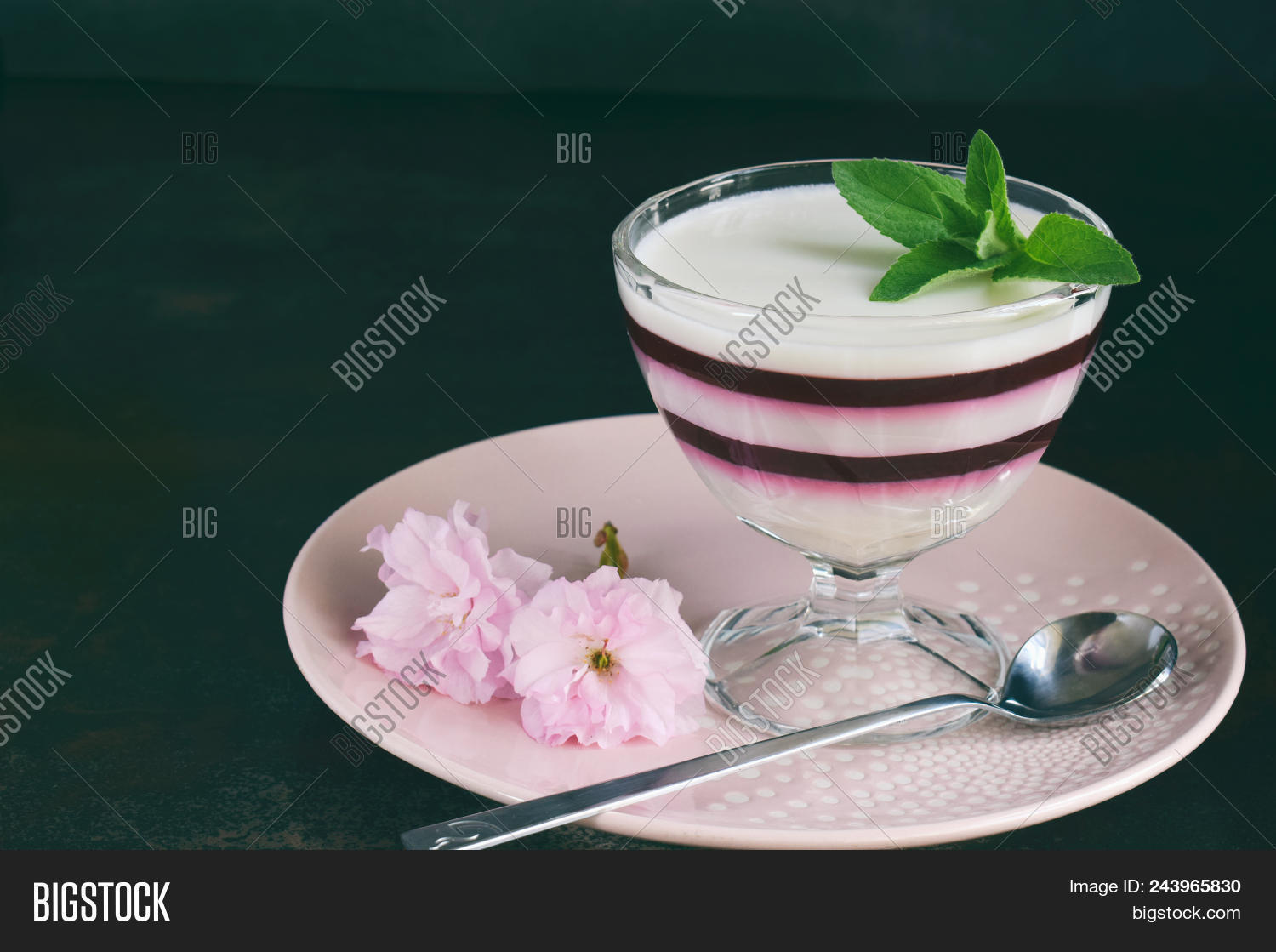Panna Cotta. Layered Image & Photo (Free Trial) | Bigstock