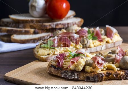 Toasts Iberian Ham, Image & Photo (Free Trial) | Bigstock