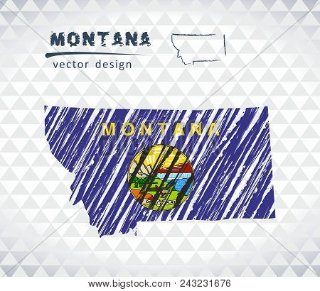 Map Montana Hand Vector & Photo (Free Trial) | Bigstock