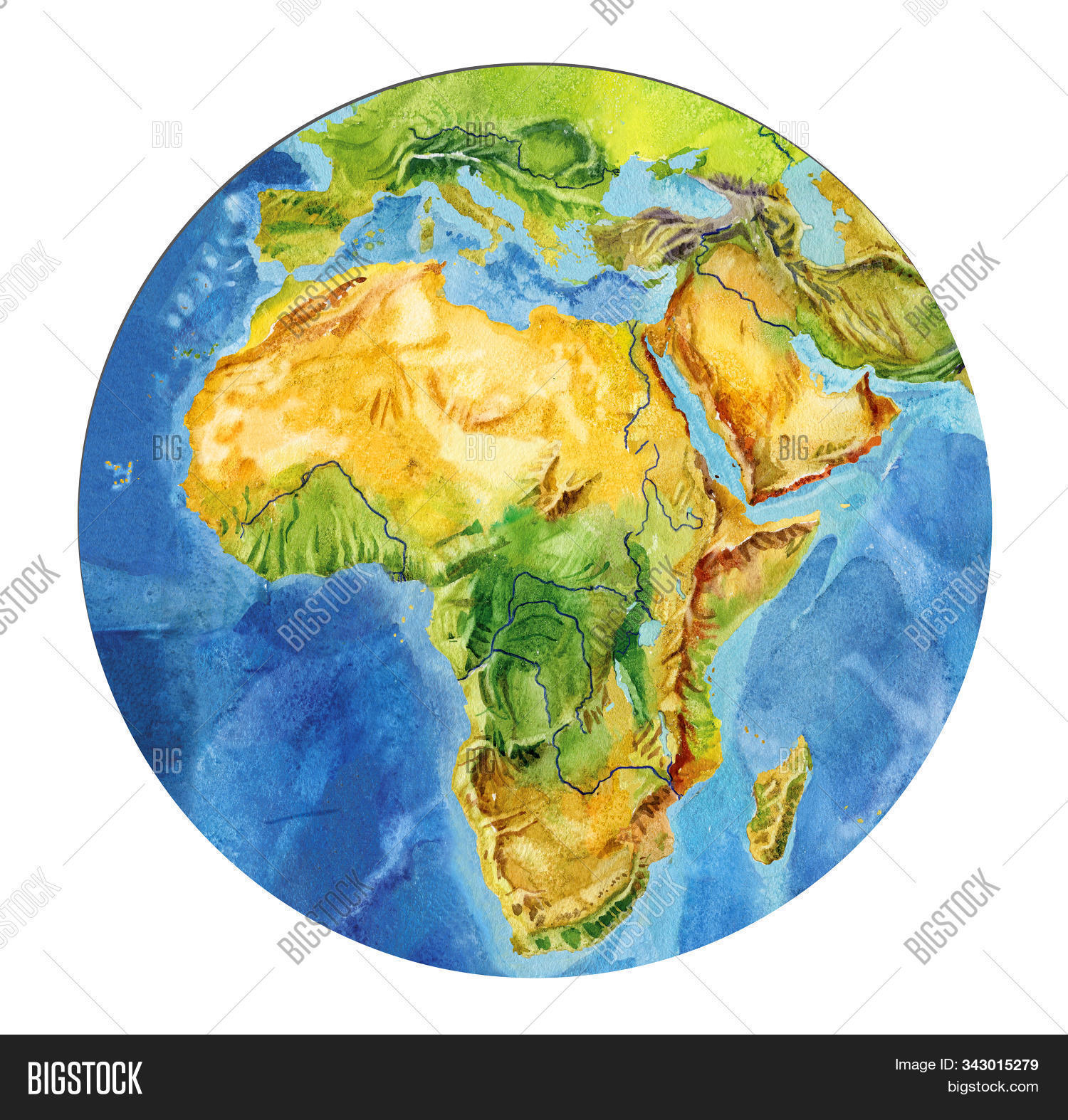 Map Of Europe And Africa And Asia