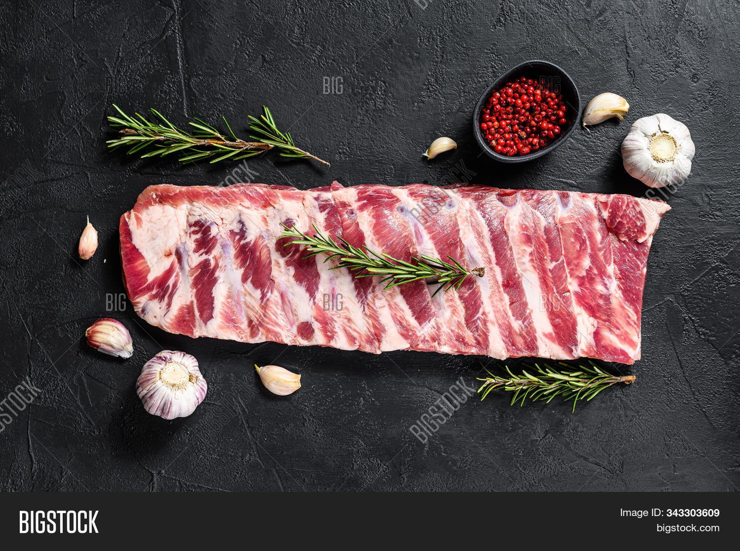 Fresh Raw Pork Ribs Image & Photo (Free Trial) | Bigstock