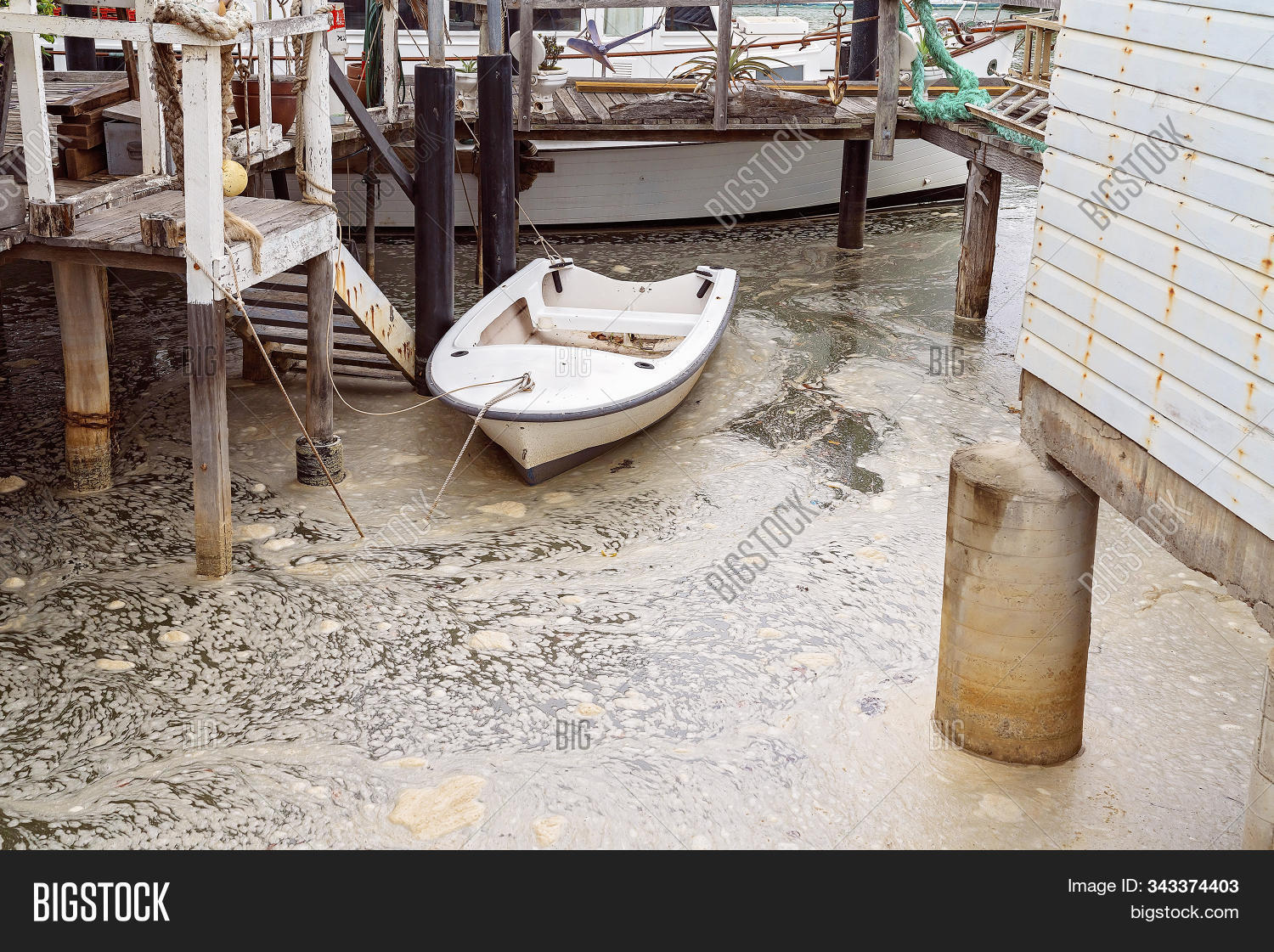 Small White Row Boat Image & Photo (Free Trial) | Bigstock