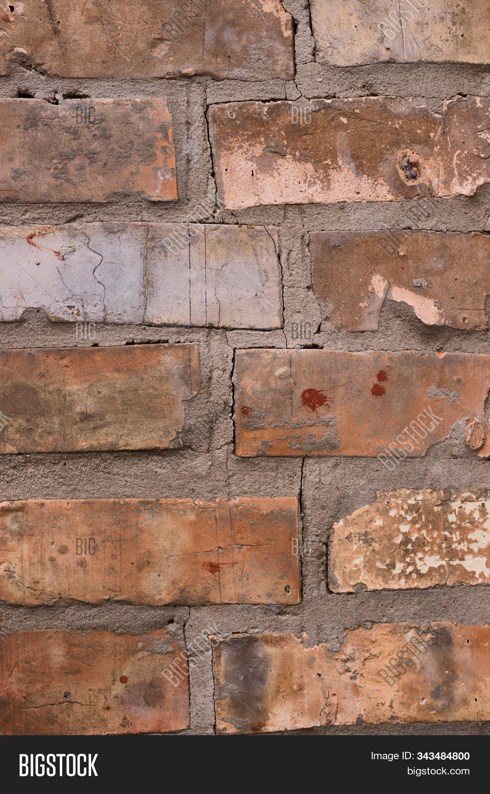 Old Orange Brick Wall Image & Photo (Free Trial) | Bigstock