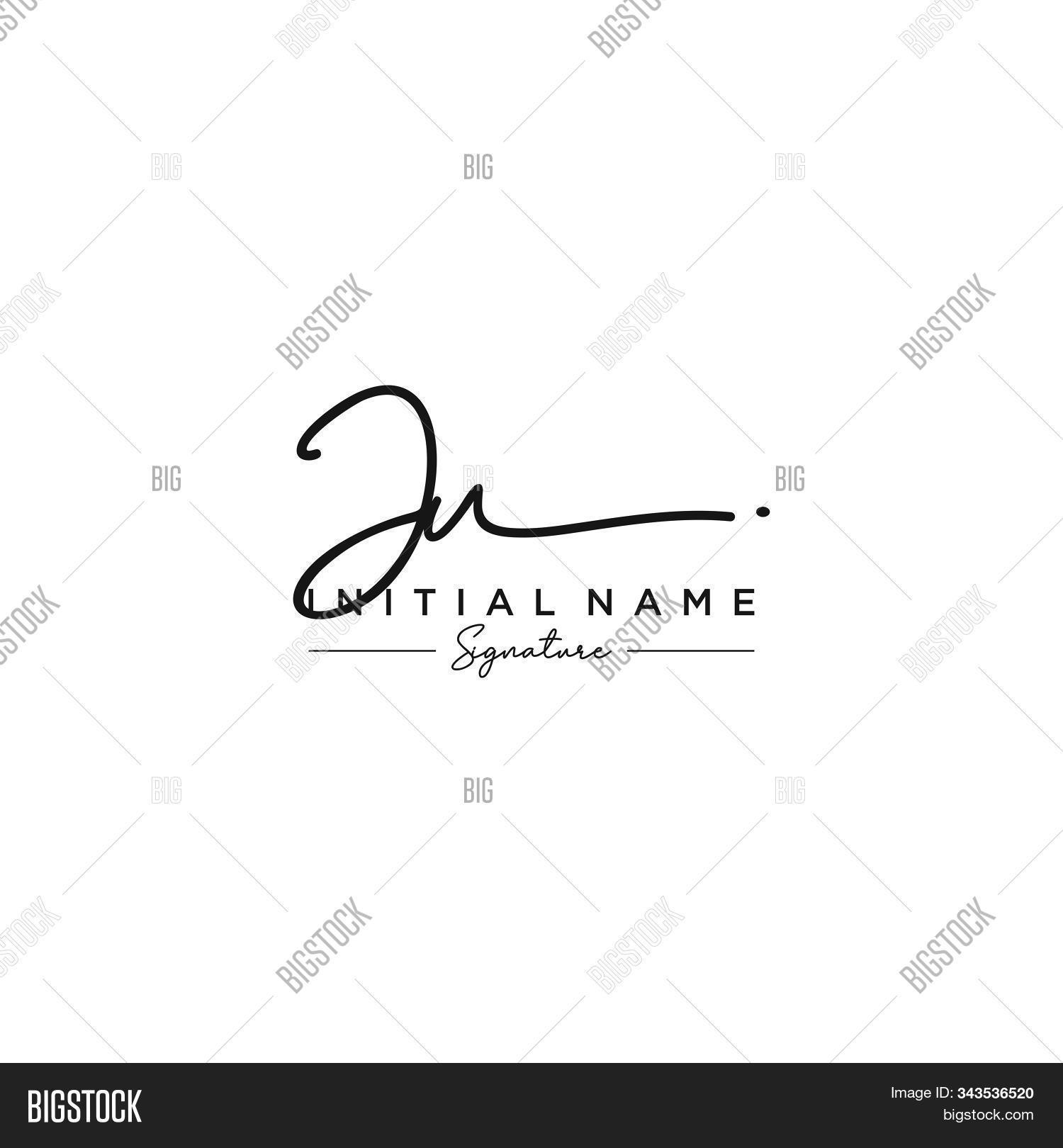 Letter Initial Ju Vector & Photo (Free Trial) | Bigstock
