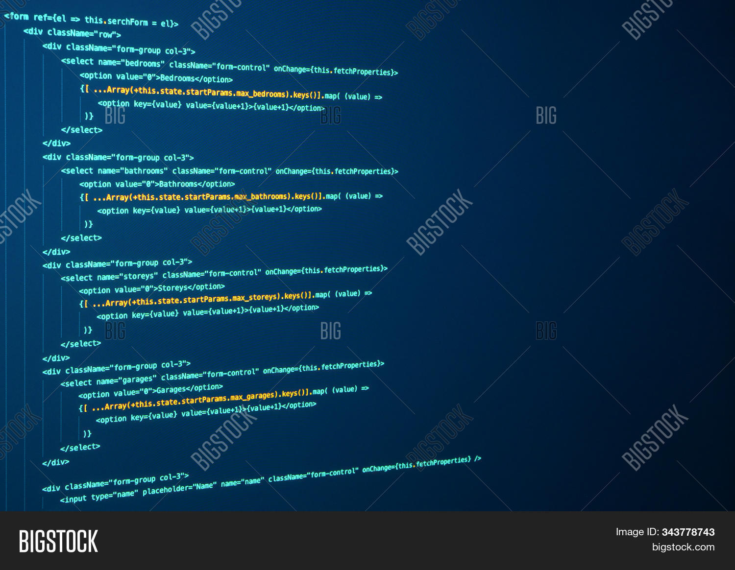 Javascript Lines Code Image And Photo Free Trial Bigstock