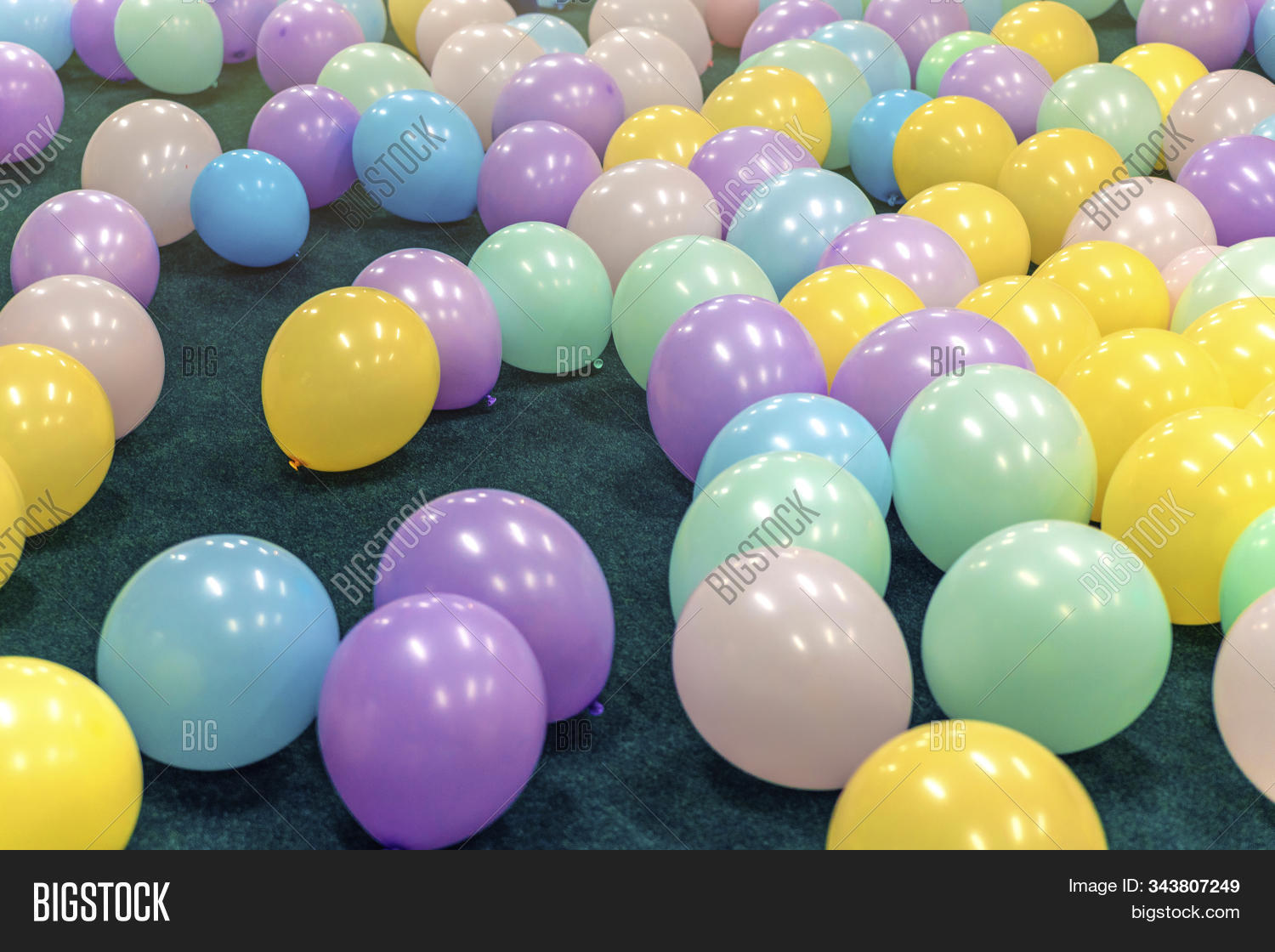 Real Balloons On The Floor